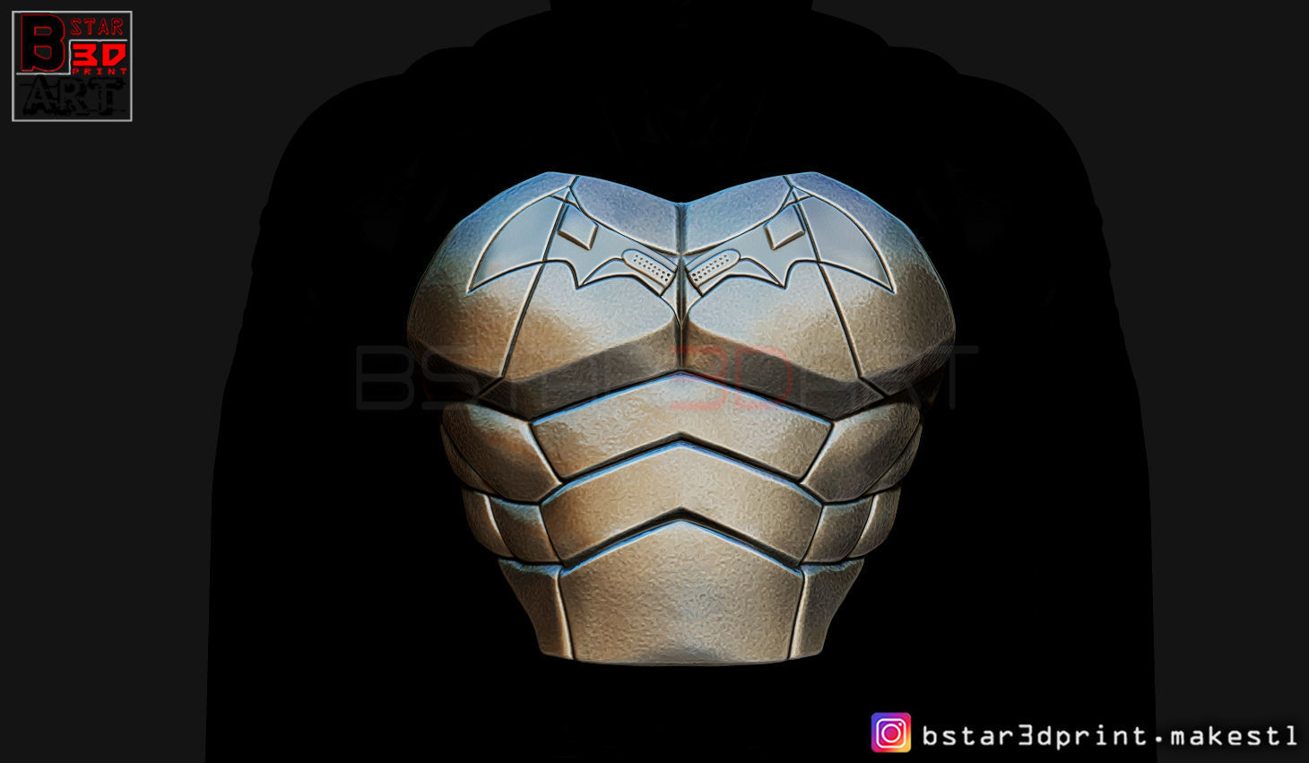 Batman Chest Armor - Batman 2021 - Robert Pattinson 3D model 3D ...