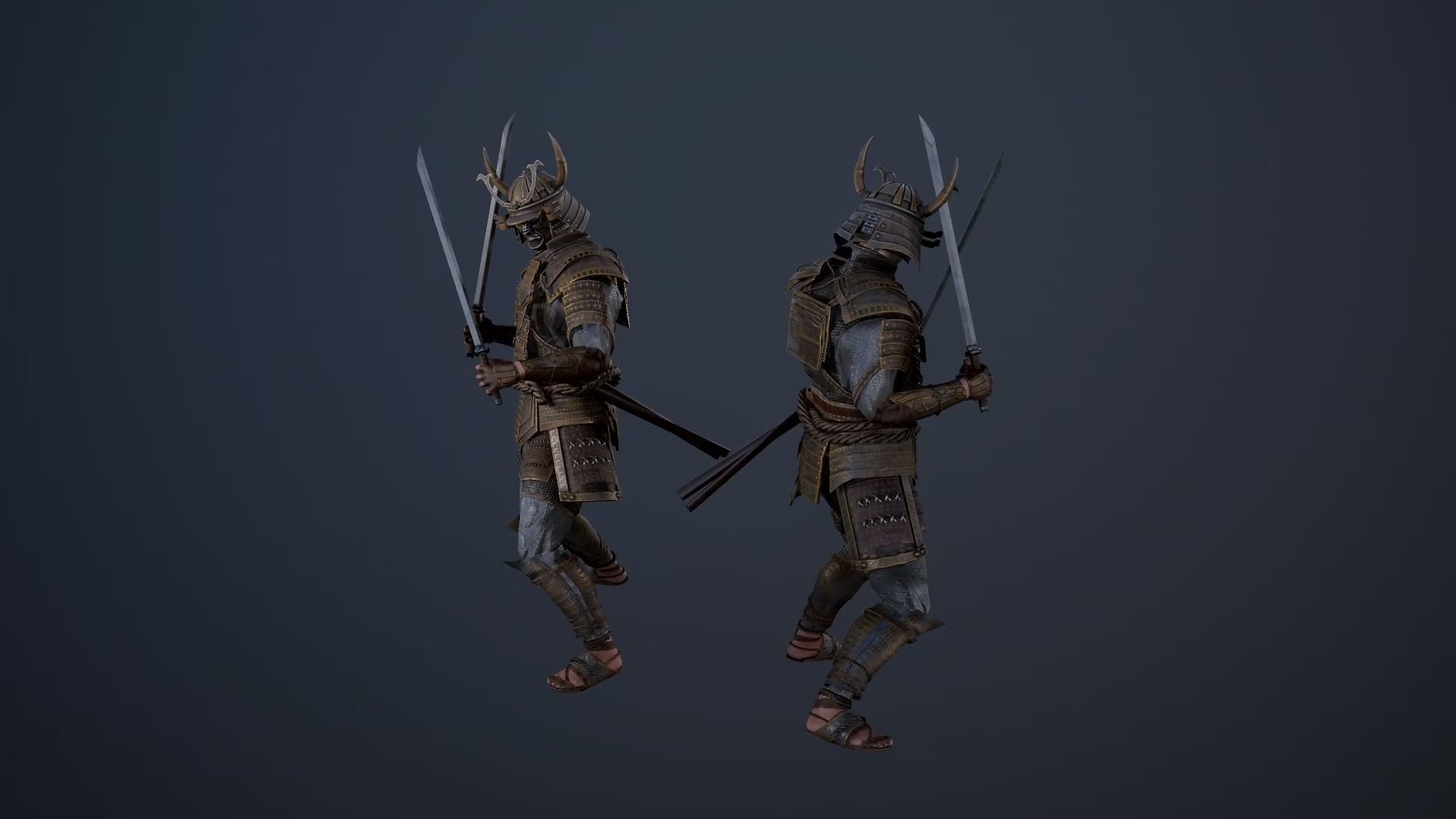 3D model Samurai Boss VR / AR / low-poly rigged animated | CGTrader