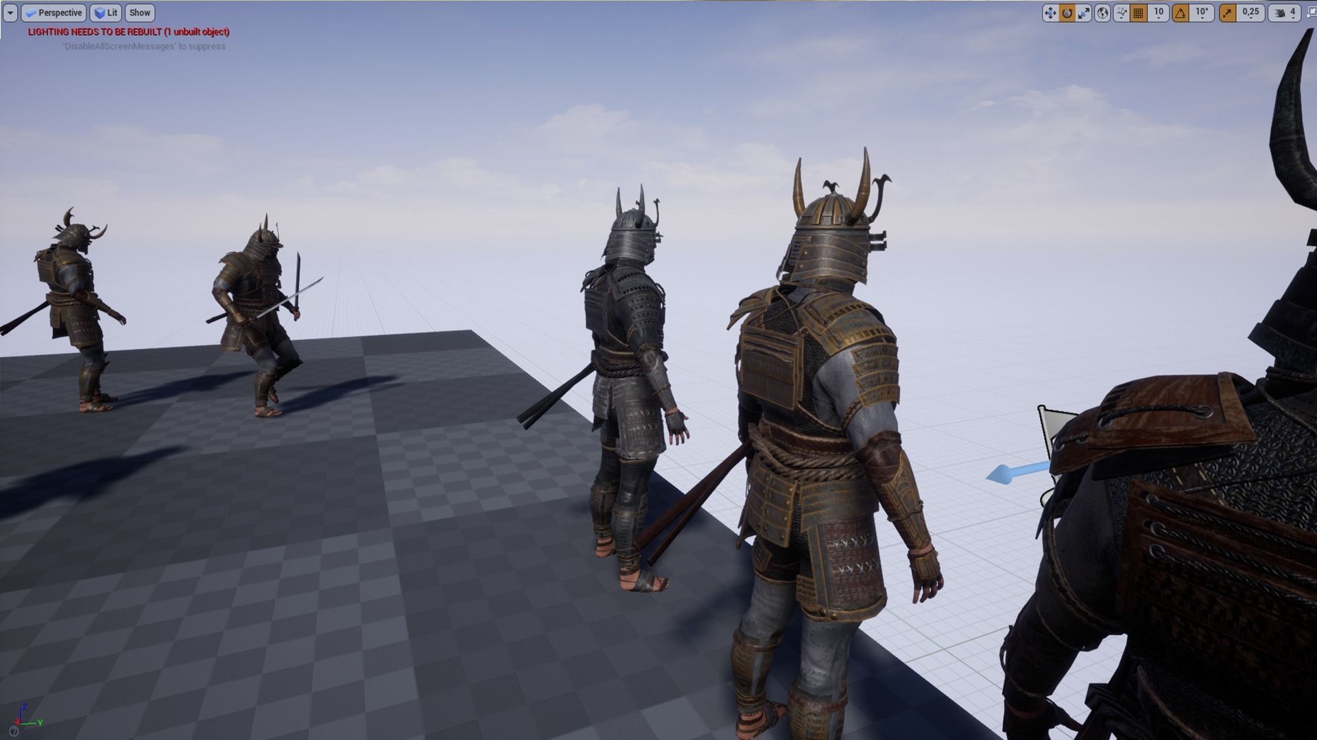 3D model Samurai Boss VR / AR / low-poly rigged animated | CGTrader