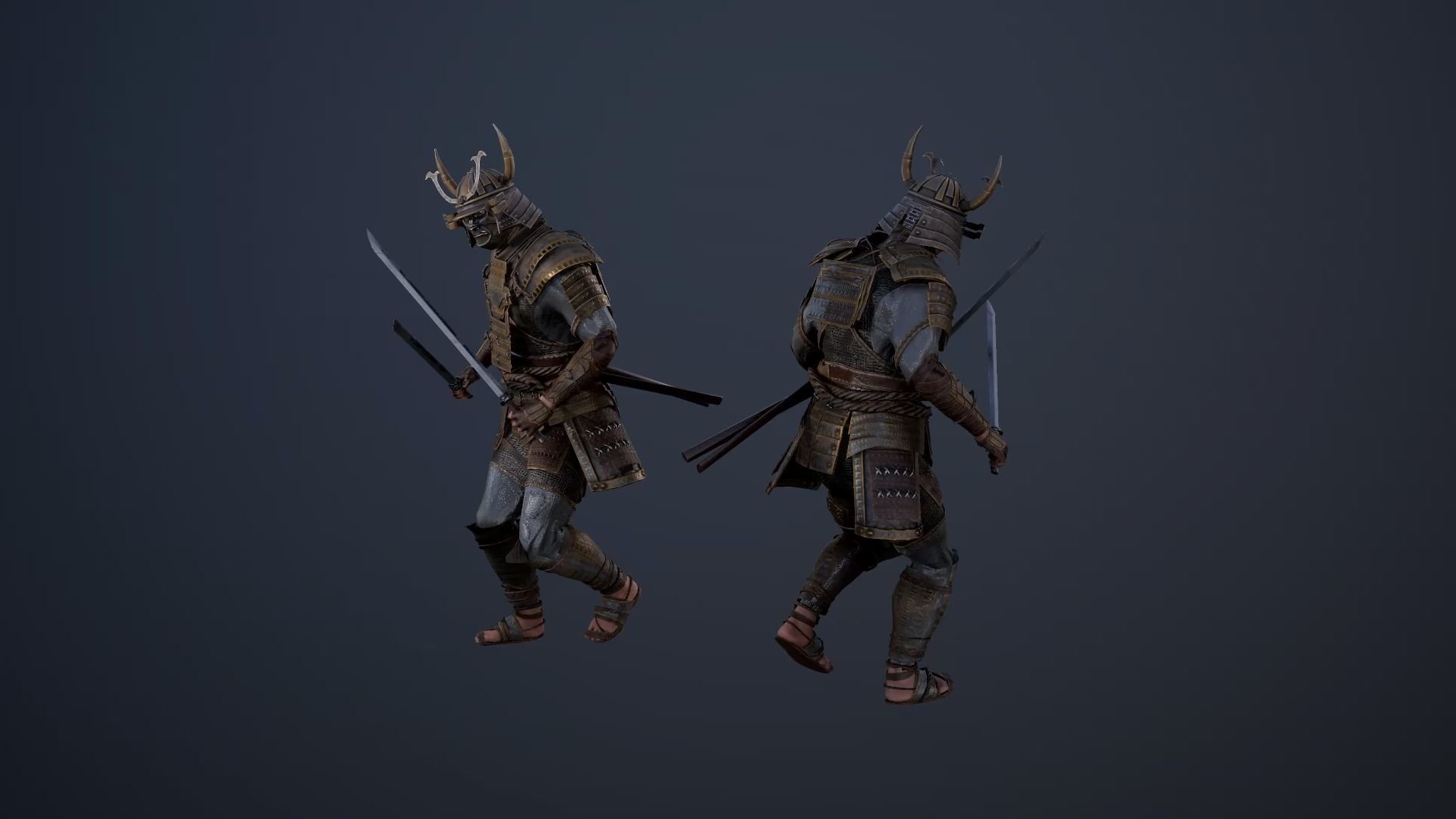 3D model Samurai Boss VR / AR / low-poly rigged animated | CGTrader