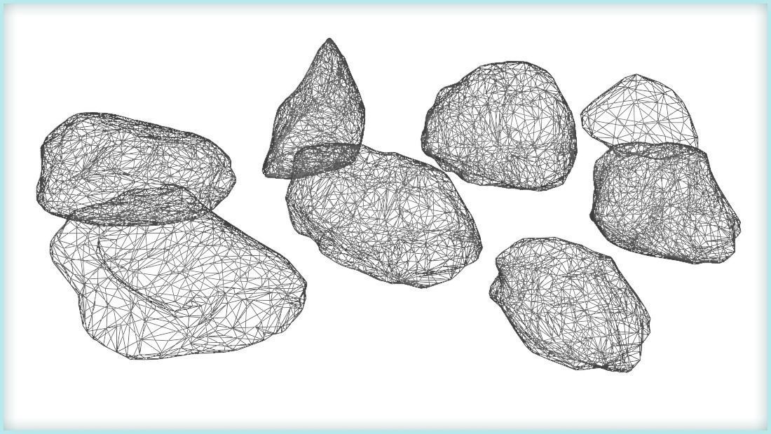8x Rocks - grey-white - with LODs - free VR / AR / low-poly 3D model ...