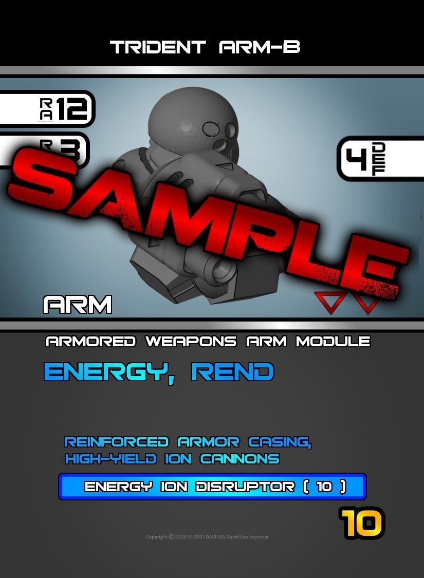 CHIBI-TECH SD - TRIDENT ARM B - C 3D model 3D printable | CGTrader