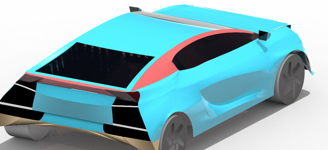 Rear engine coupe suv 3D model | CGTrader