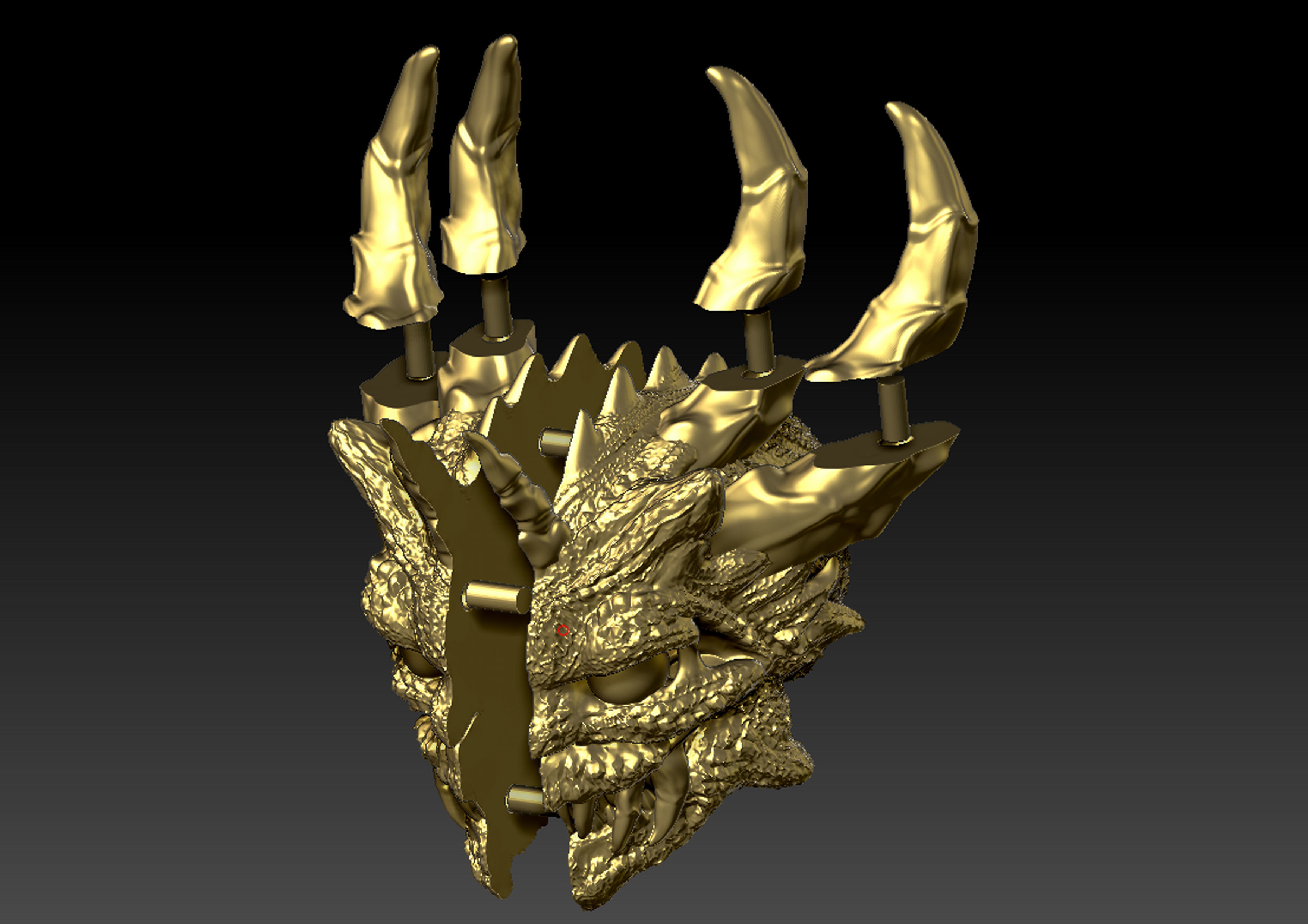 Demon Head 3D model 3D printable | CGTrader