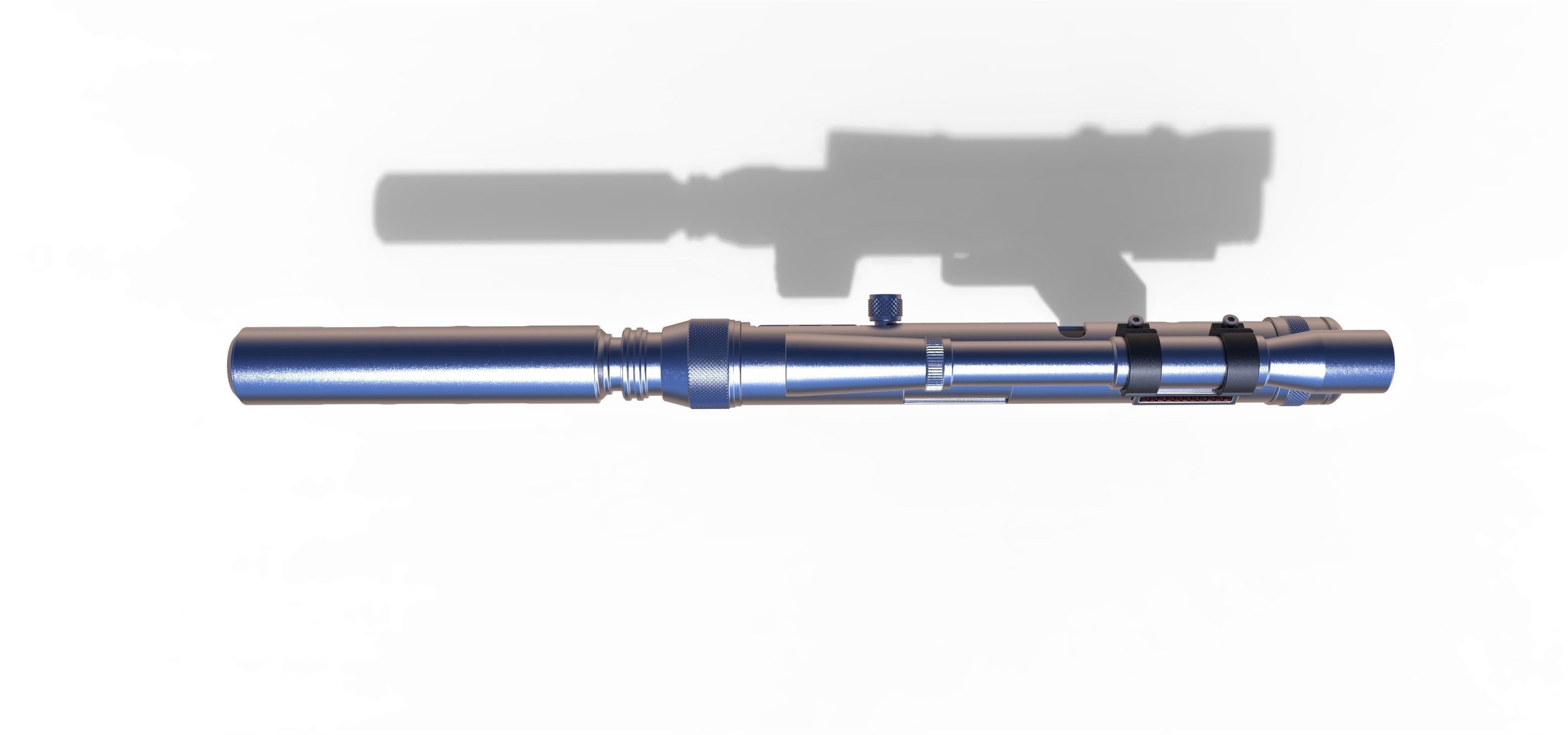 Blaster pistol SE-14R of Lando Calrissian 3D model | CGTrader