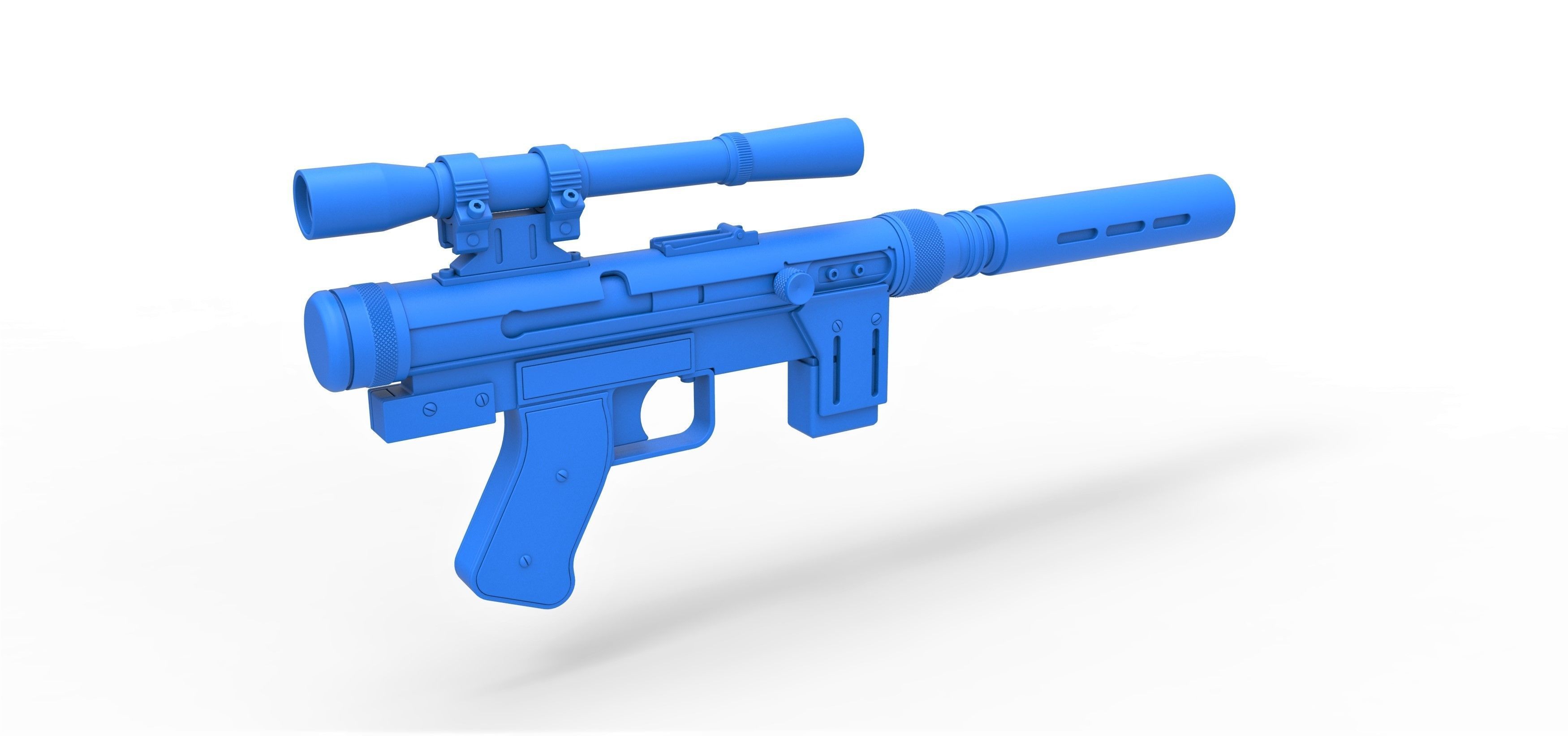Blaster pistol SE-14R of Lando Calrissian 3D model | CGTrader