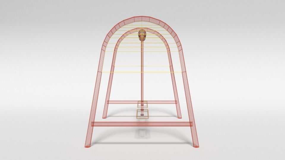 3D model Low Poly Cartoon Playground Swing VR / AR / low-poly | CGTrader