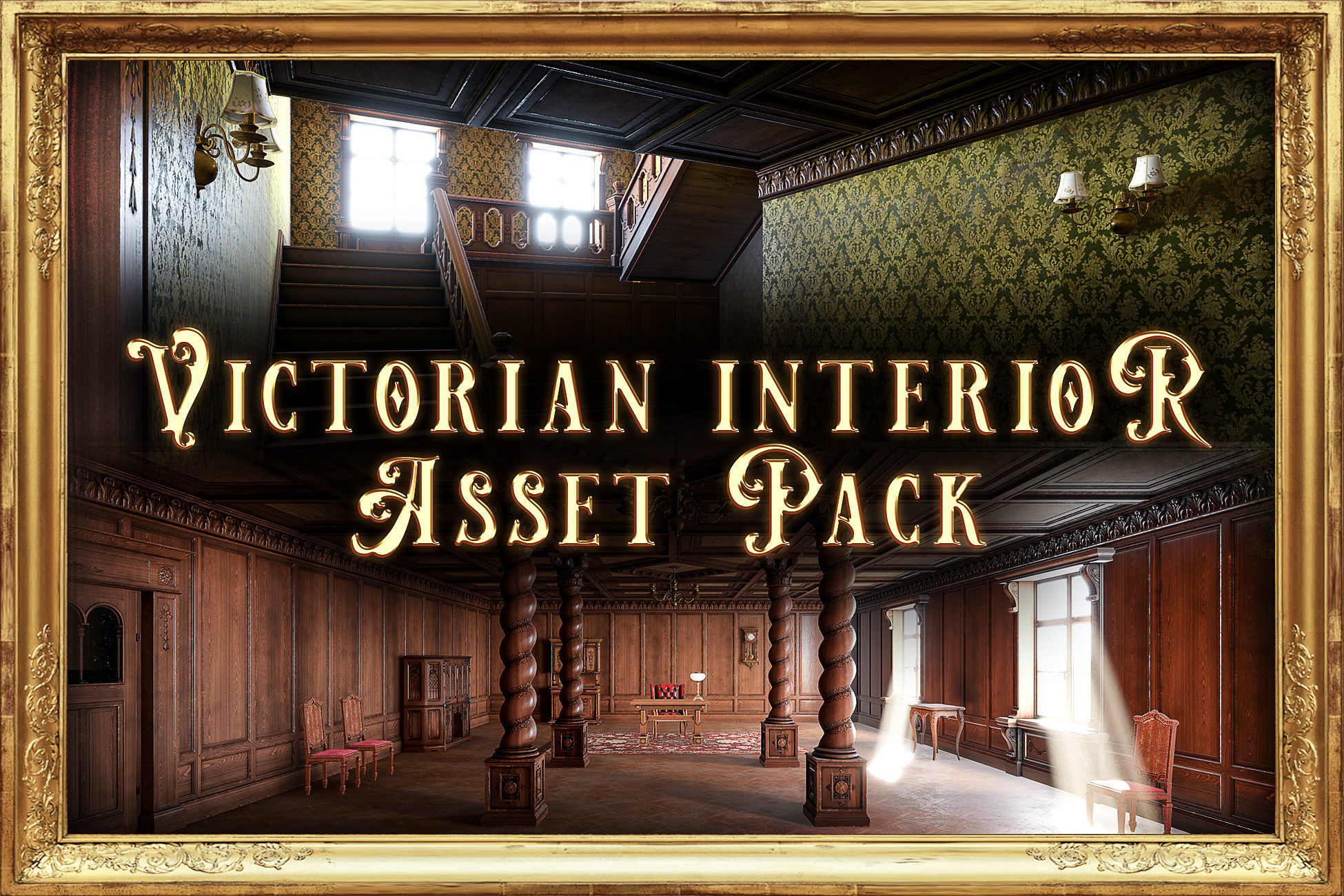 3D model Modular Victorian Interior Mansion - Unity and Unreal Asset ...