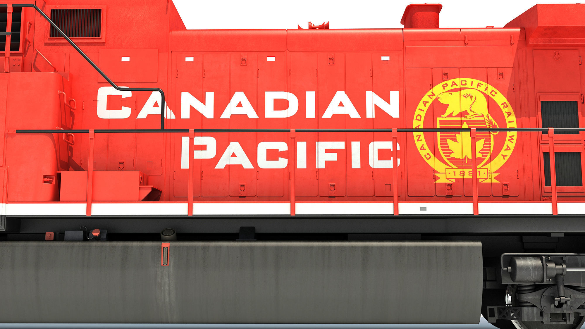 Canadian Pacific Locomotive 3D model | CGTrader