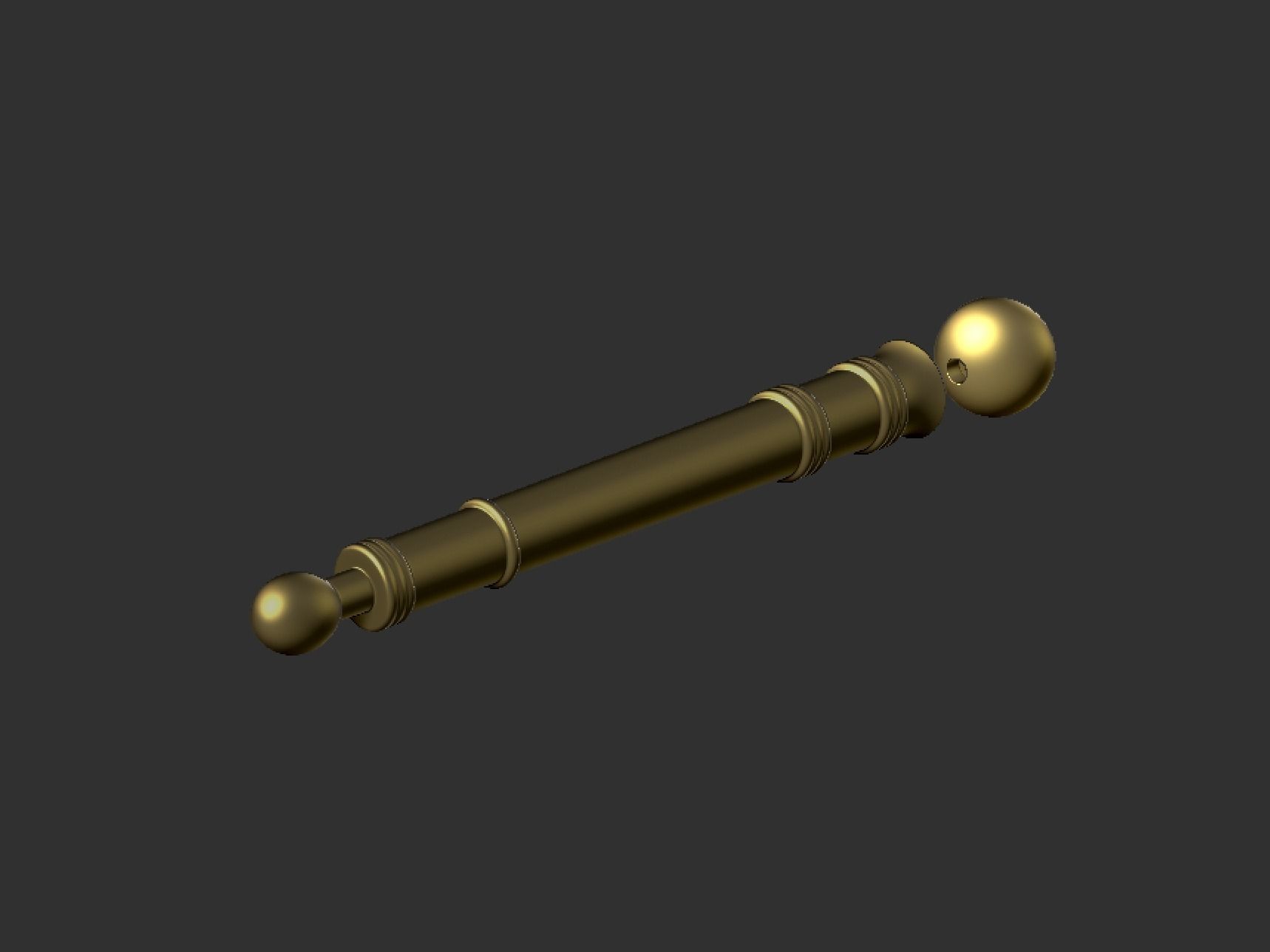 Macho Man Randy Savage Crown and Scepter 3D model 3D printable | CGTrader