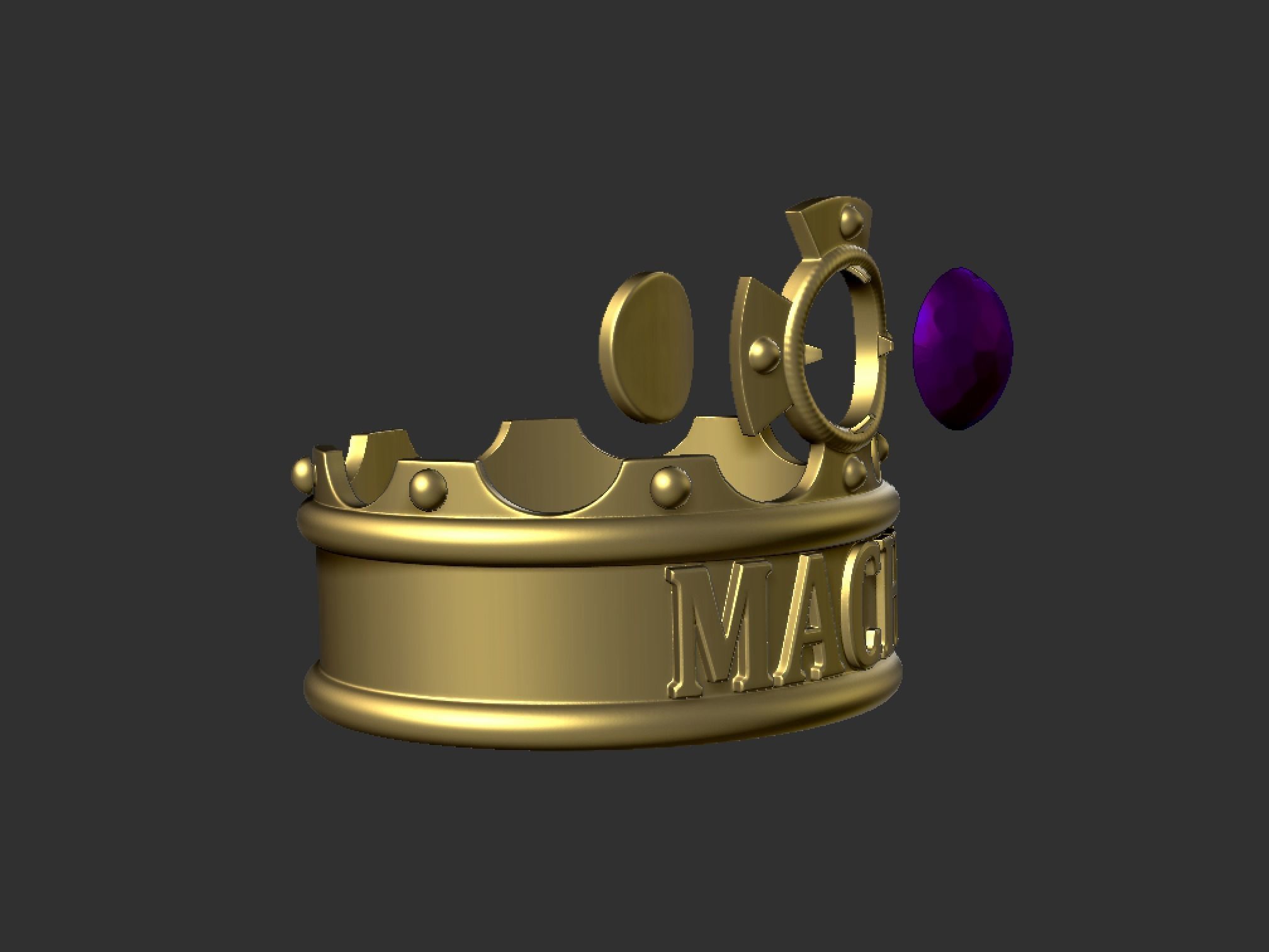 Macho Man Randy Savage Crown and Scepter 3D model 3D printable | CGTrader