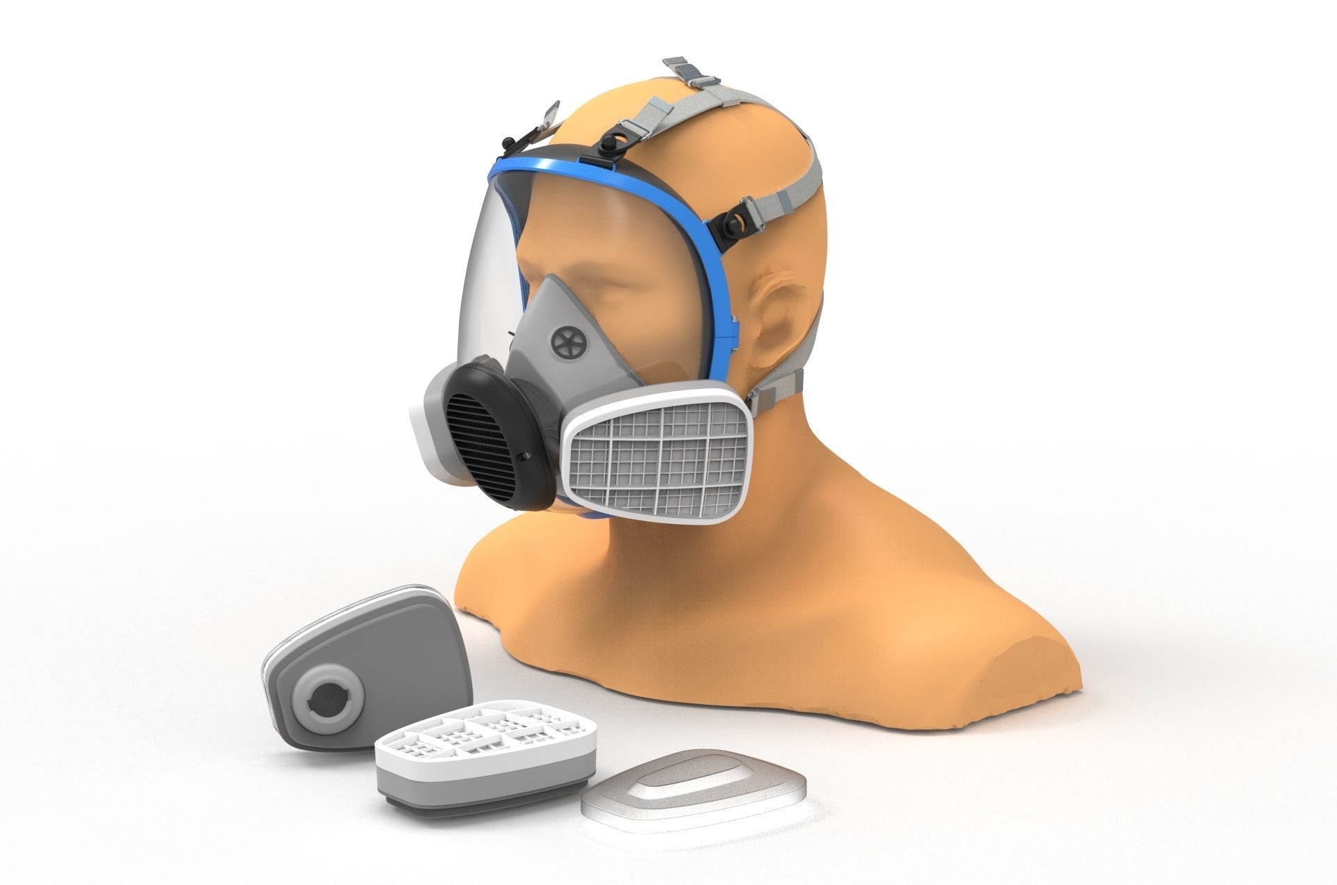 Respirator Mask 3D model | CGTrader