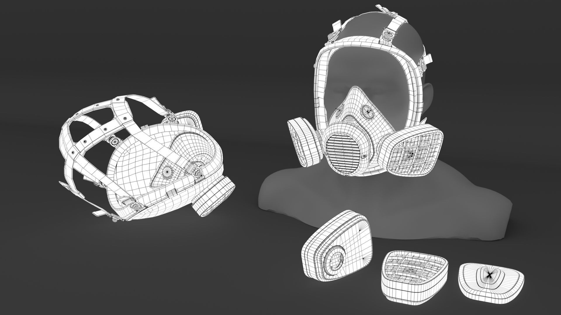 Respirator Mask 3D model | CGTrader