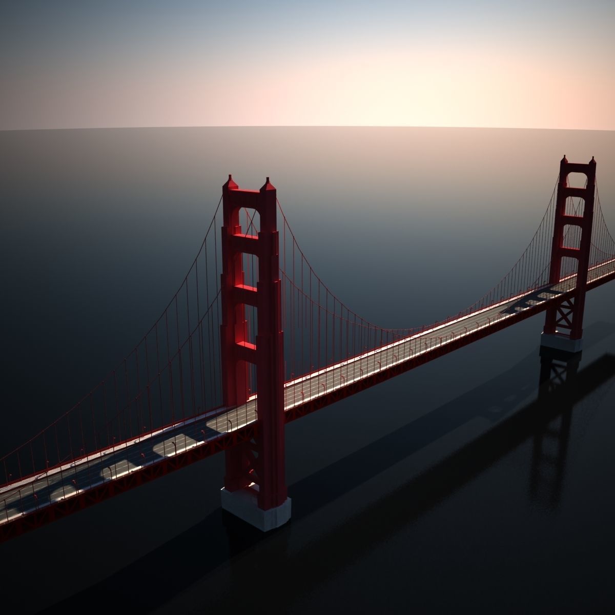 Golden Gate Bridge 3D model | CGTrader