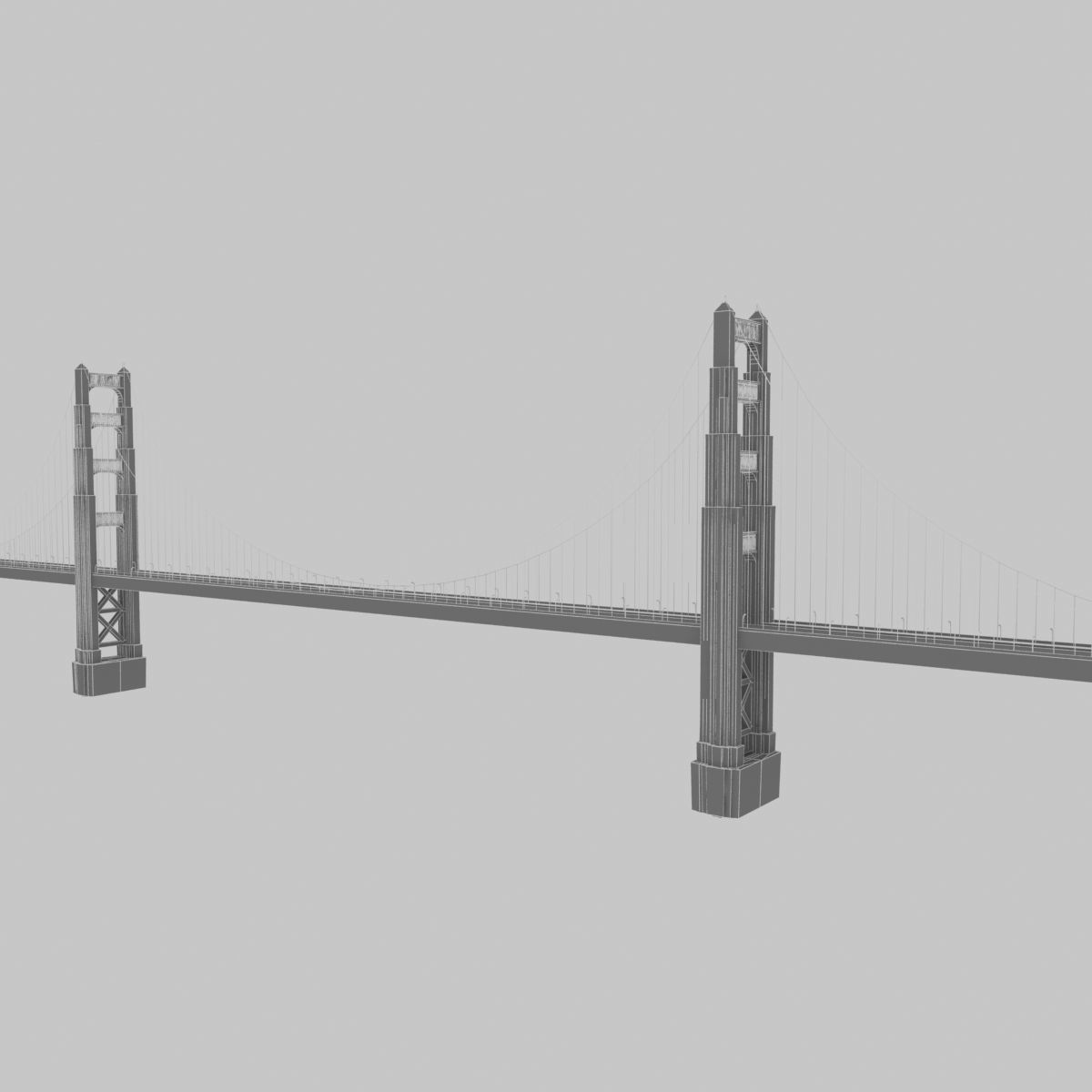 Golden Gate Bridge 3D model | CGTrader