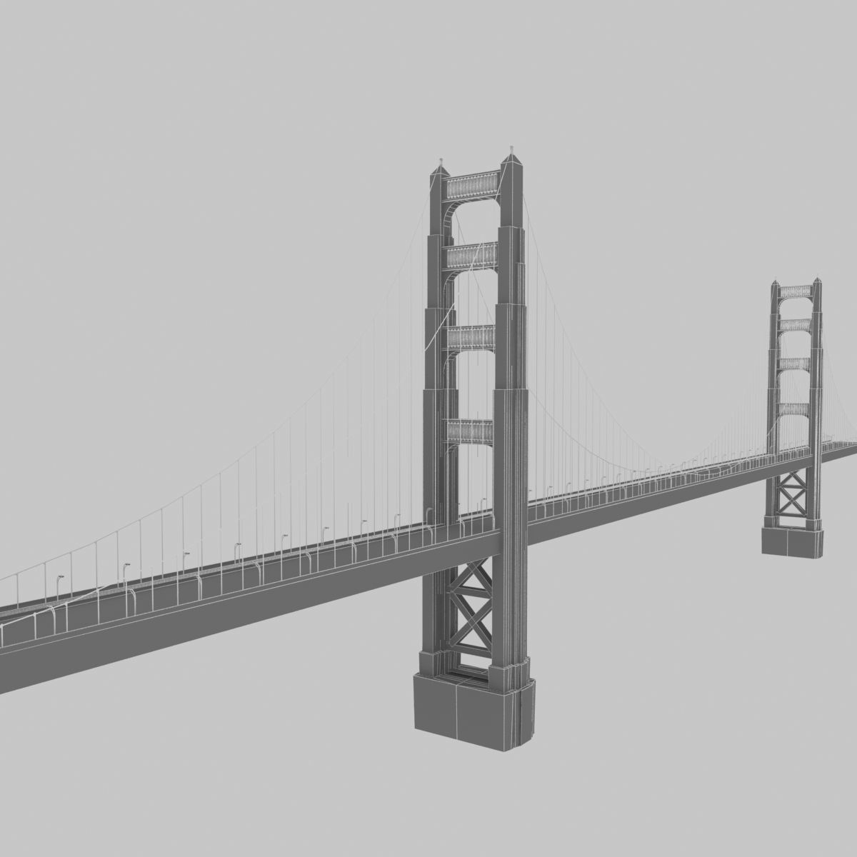 Golden Gate Bridge 3D model | CGTrader