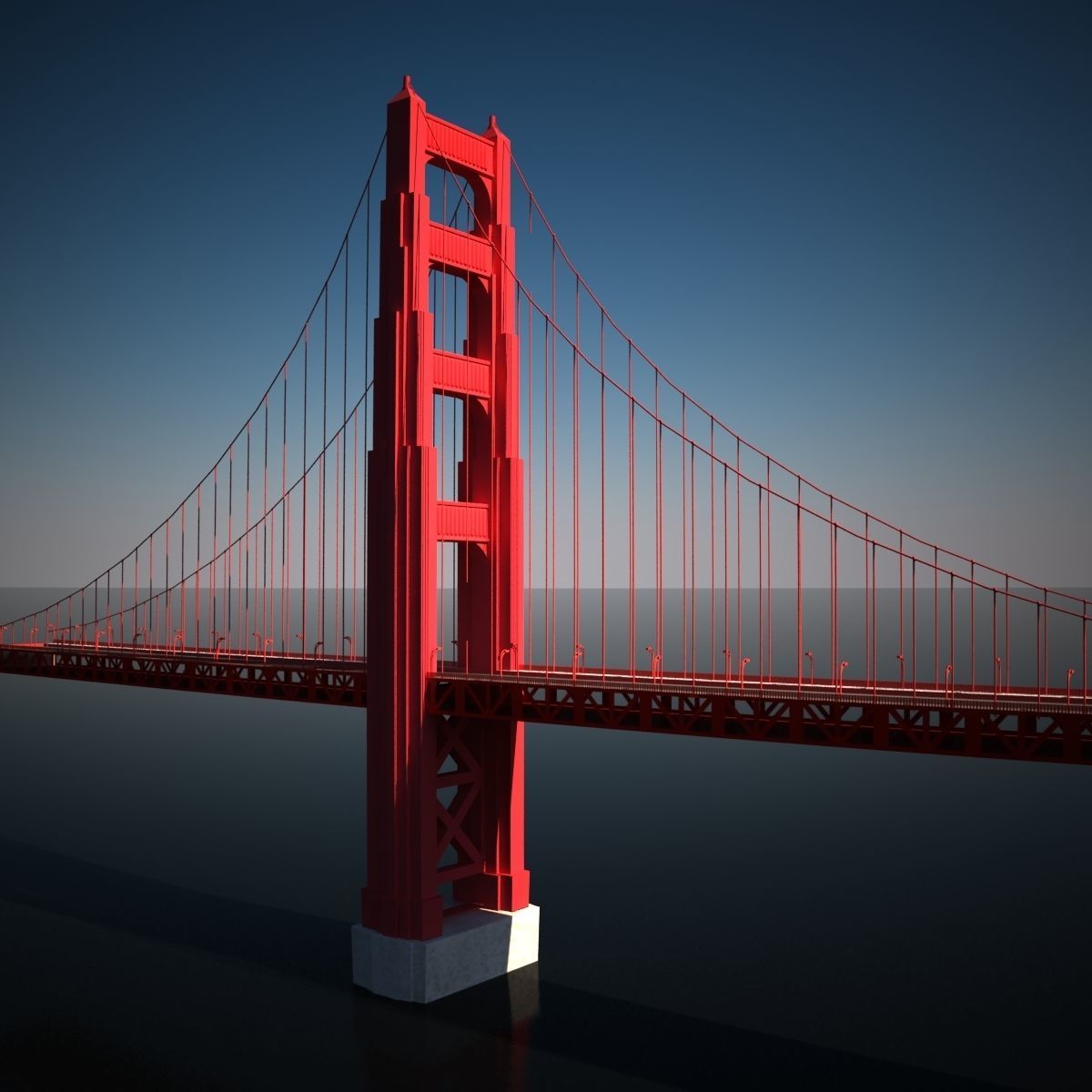 Golden Gate Bridge 3D model | CGTrader