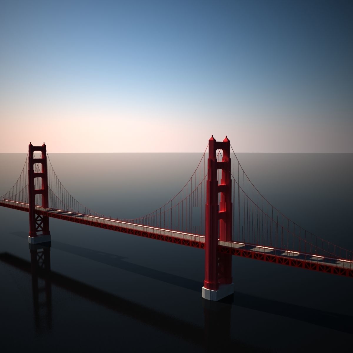 Golden Gate Bridge 3D model | CGTrader