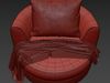 FASALT Swivel armchair velvet grey 3D model | CGTrader