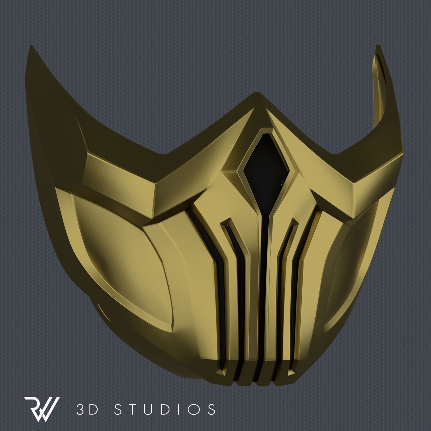MK11 Scorpion Mask V2 - STL File 3D model 3D printable | CGTrader