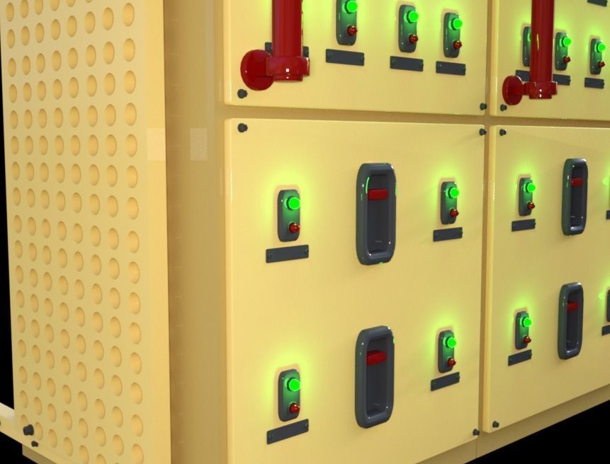 Electrical Panel HV - LV 3D model | CGTrader