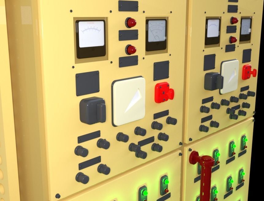 Electrical Panel HV - LV 3D model | CGTrader