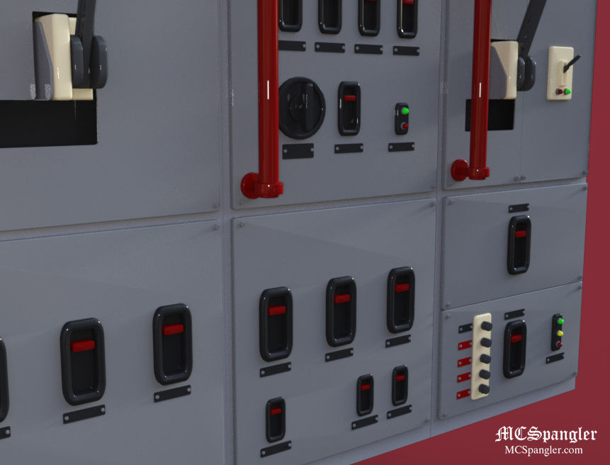 Electrical Panel HV - LV 3D model | CGTrader