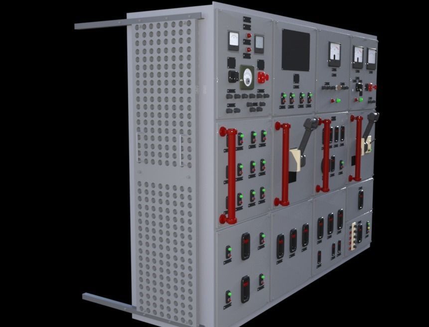 Electrical Panel HV - LV 3D model | CGTrader