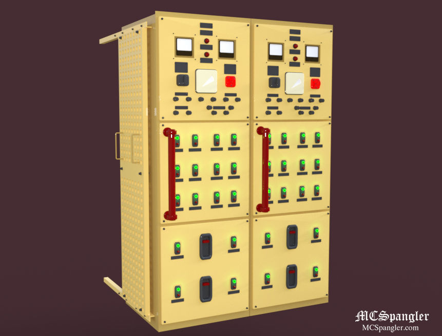 Electrical Panel HV - LV 3D model | CGTrader