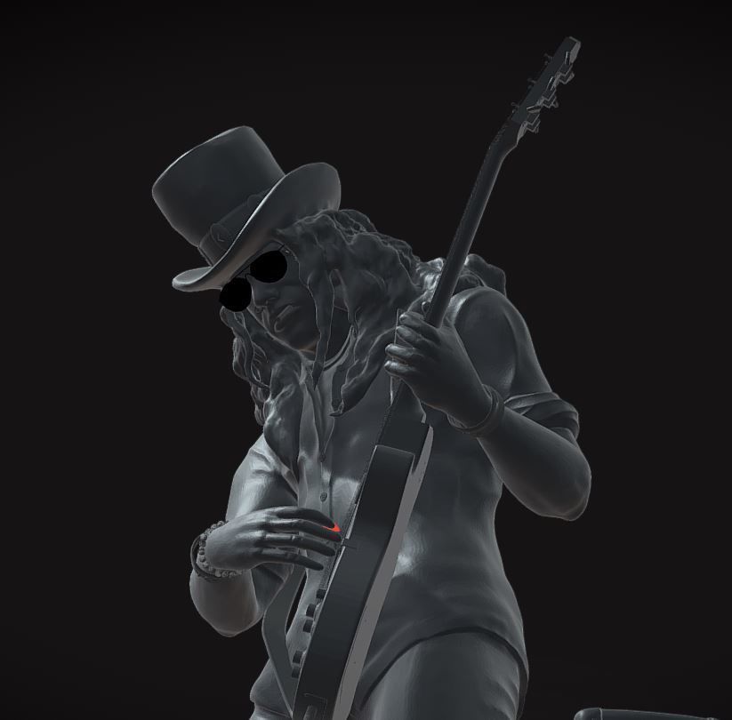 Slash - Saul Hudson 3D model 3D printable | CGTrader