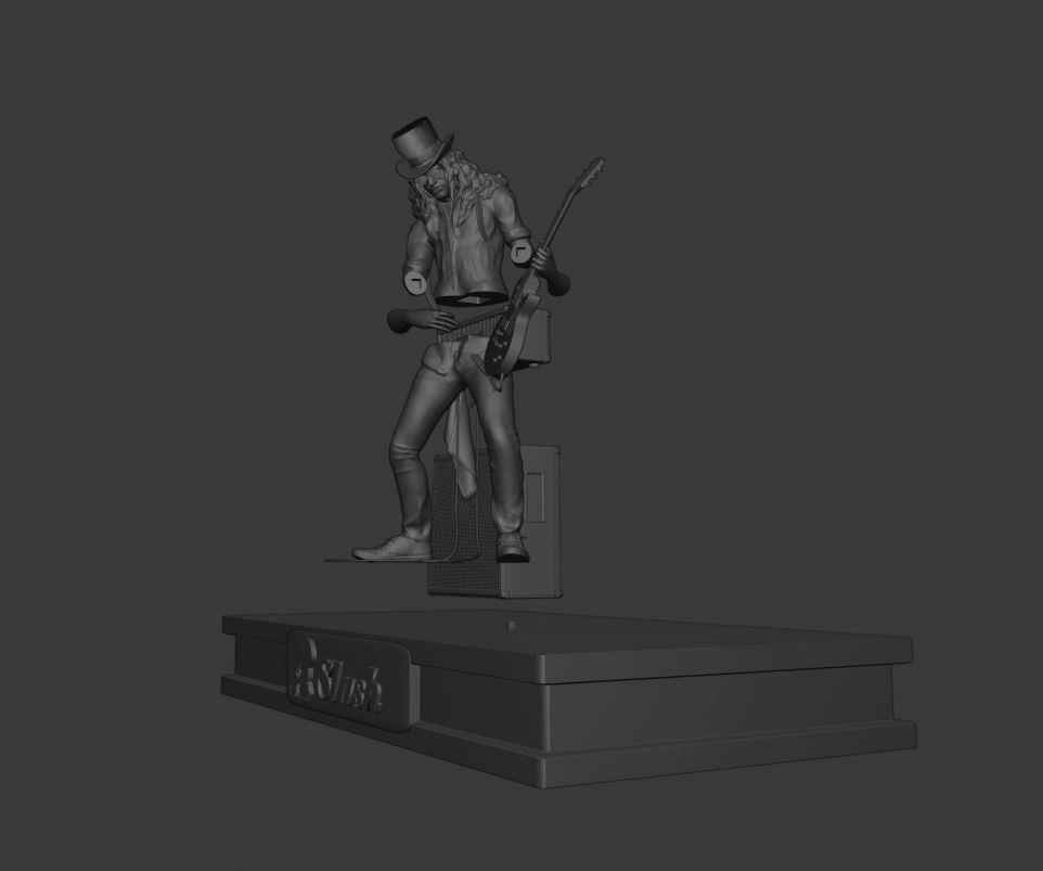 Slash - Saul Hudson 3D model 3D printable | CGTrader