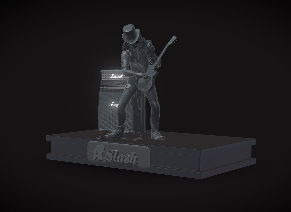 Slash - Saul Hudson 3D model 3D printable | CGTrader