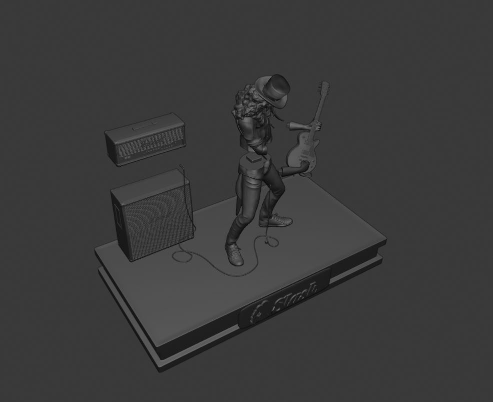 Slash - Saul Hudson 3D model 3D printable | CGTrader