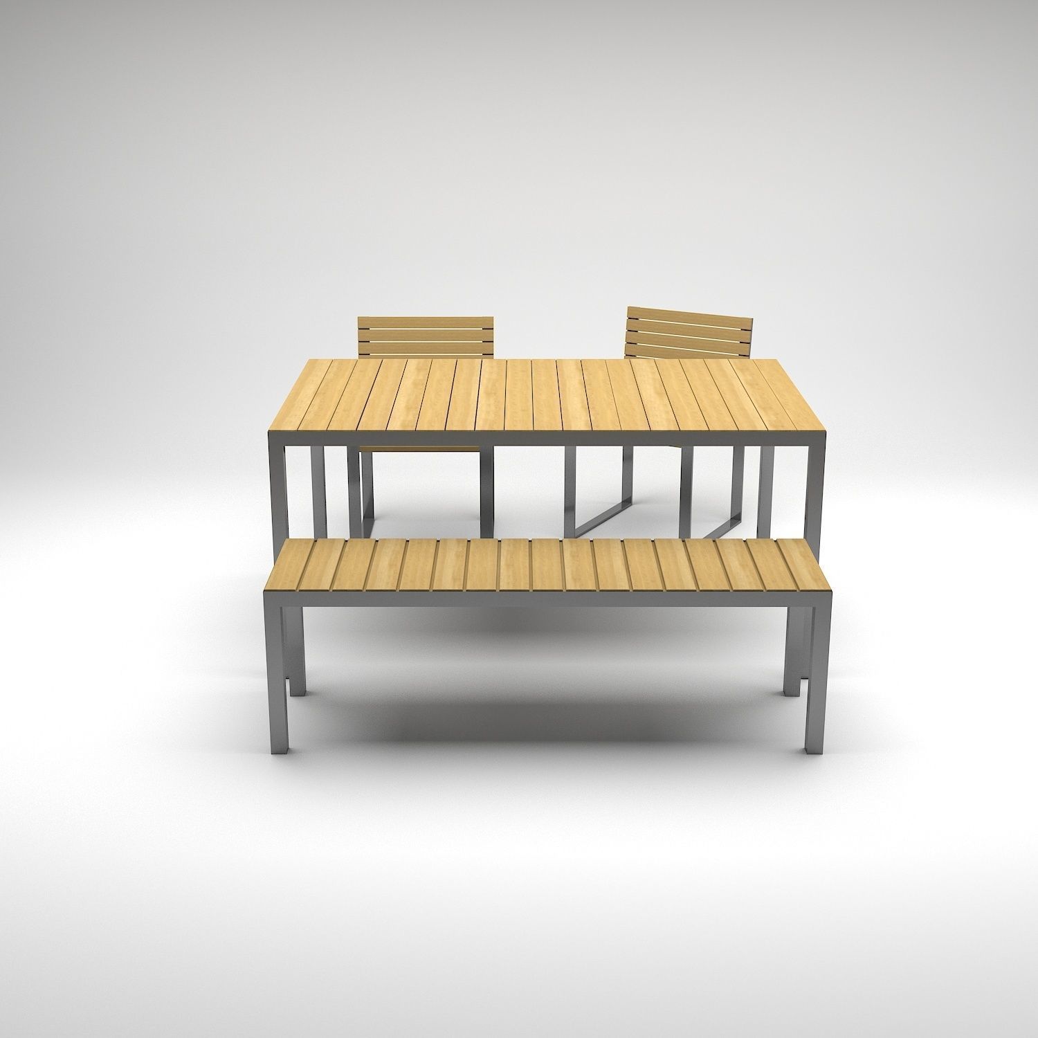 Garden Table Set 3D Model - Casa - Sole free 3D model | CGTrader