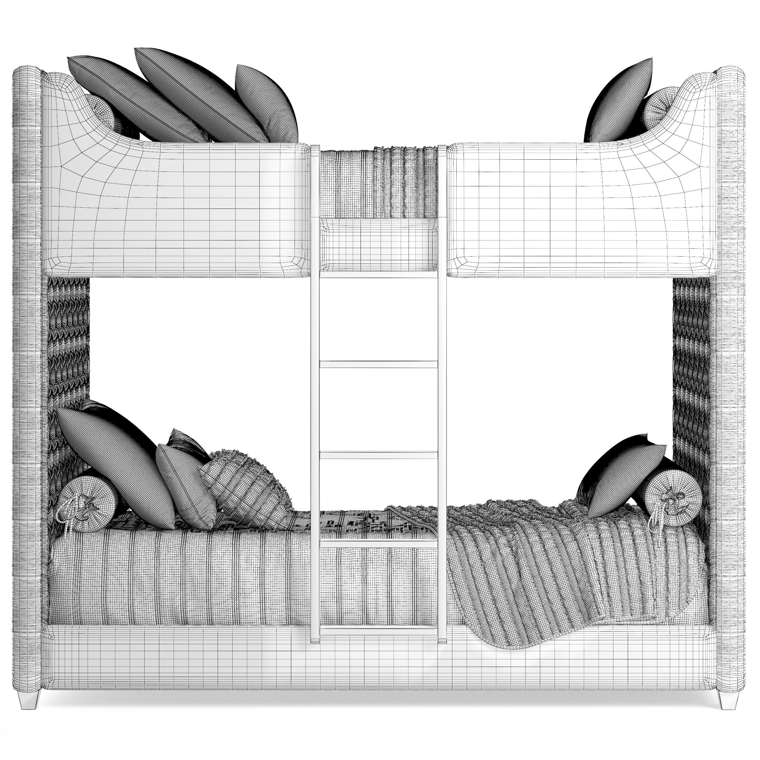 RH Devyn Bed 3D model | CGTrader