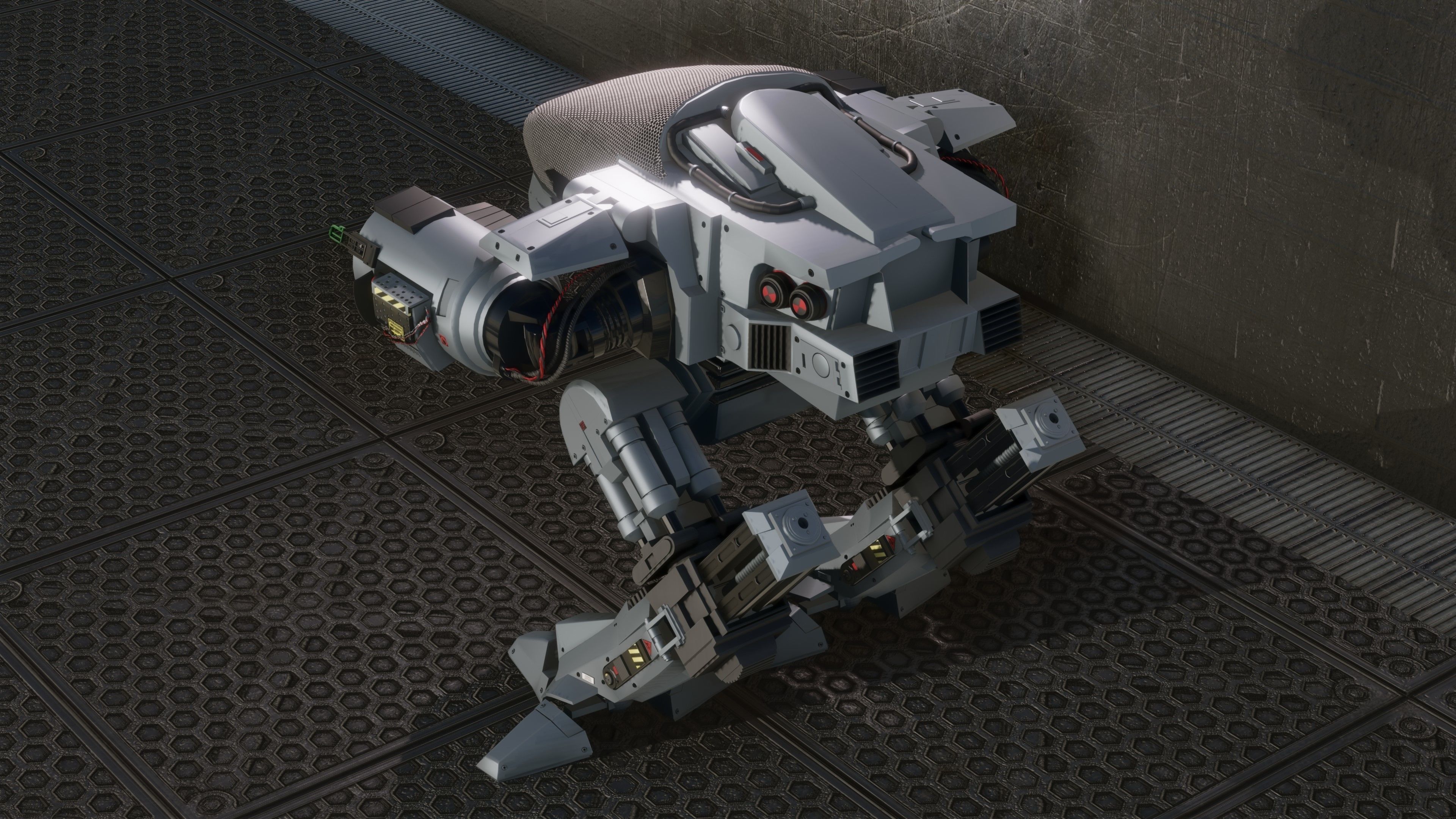3D model ED-209 robocop robot VR / AR / low-poly | CGTrader