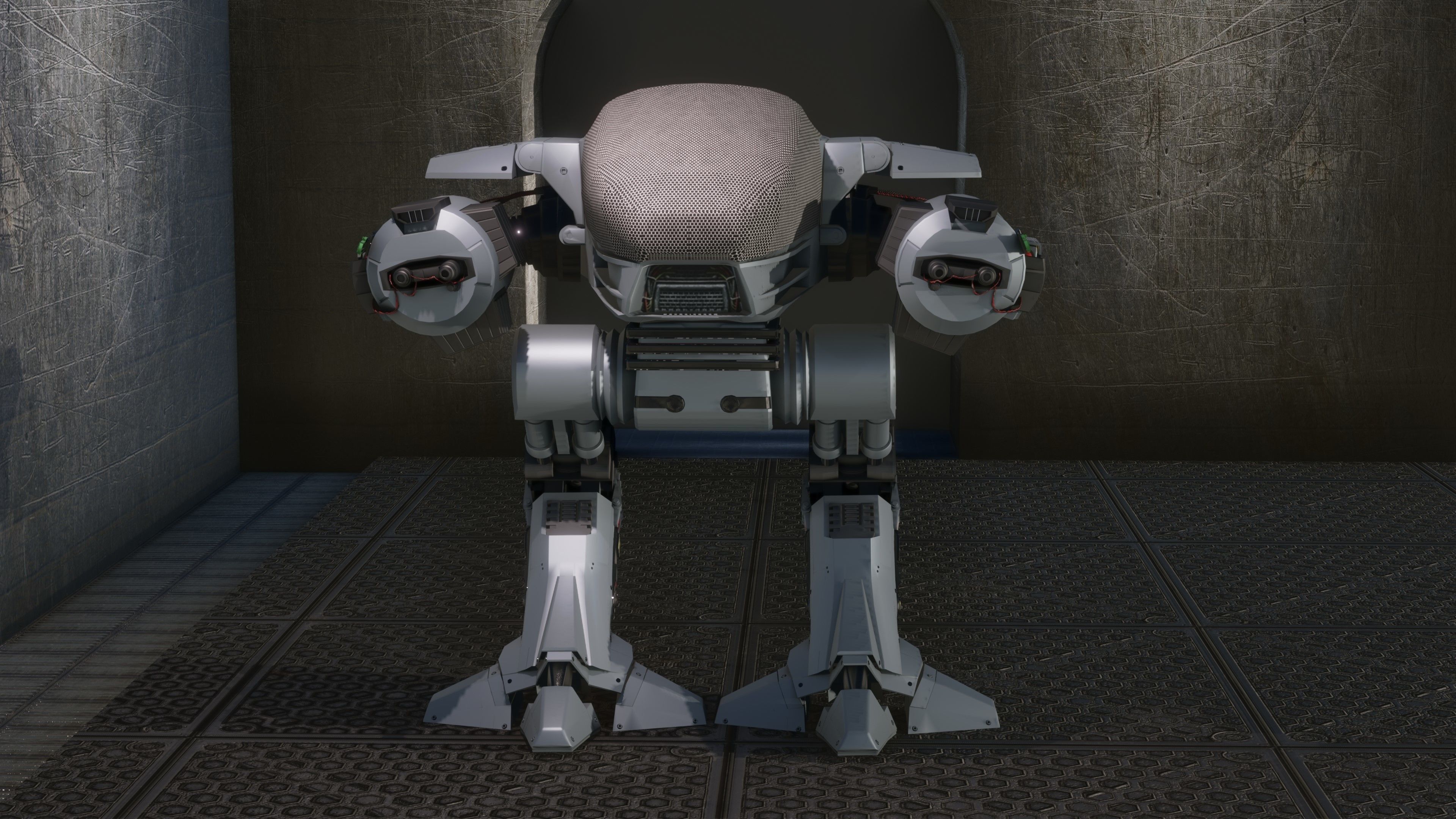 3D model ED-209 robocop robot VR / AR / low-poly | CGTrader