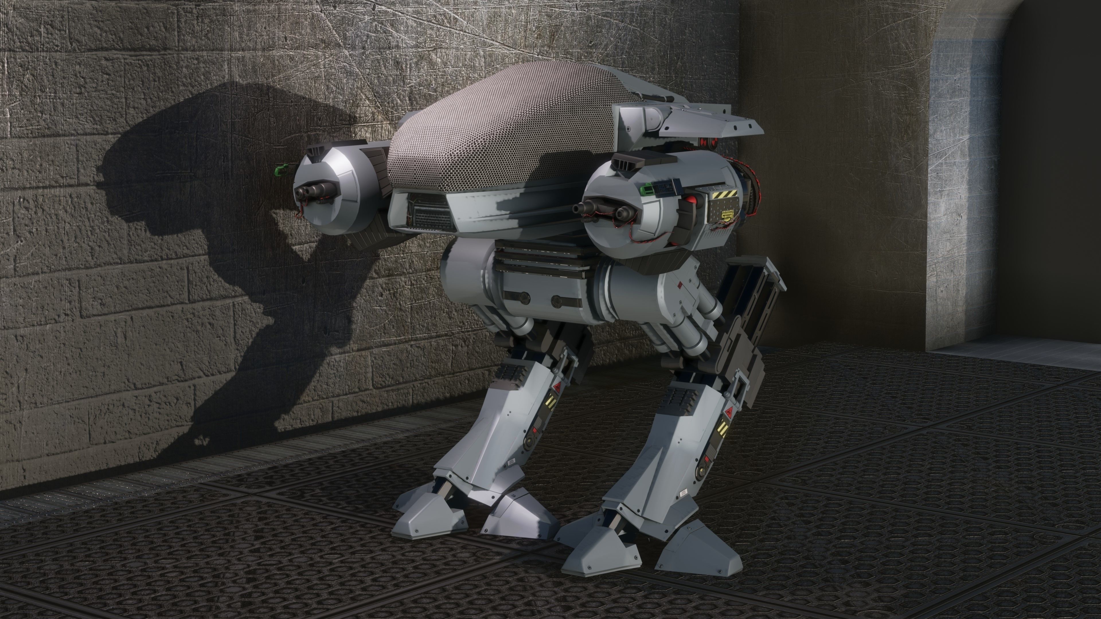3D model ED-209 robocop robot VR / AR / low-poly | CGTrader