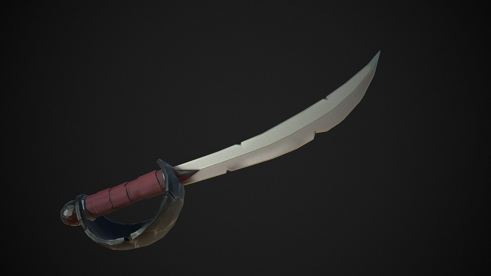 3D model Stylized Cutlass VR / AR / low-poly | CGTrader