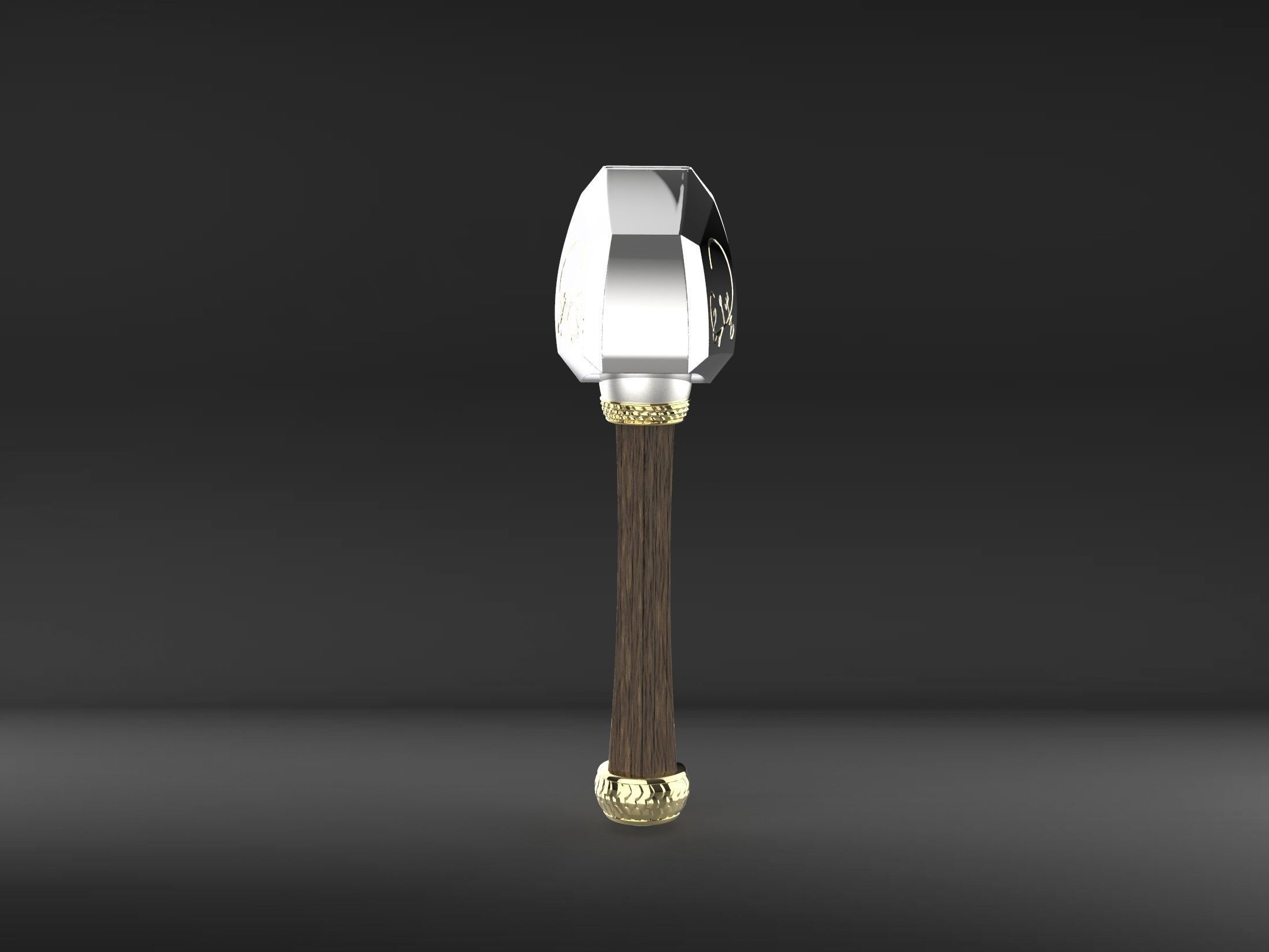 God of War Mjolnir 3D model 3D printable | CGTrader