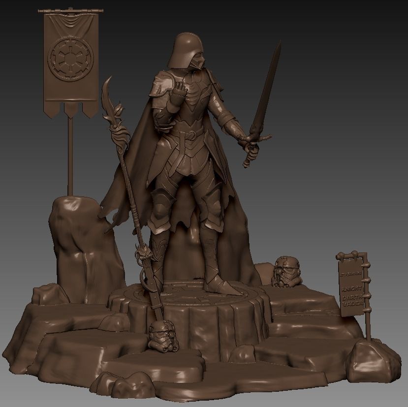 Darth Vader Knight 3D model 3D printable | CGTrader