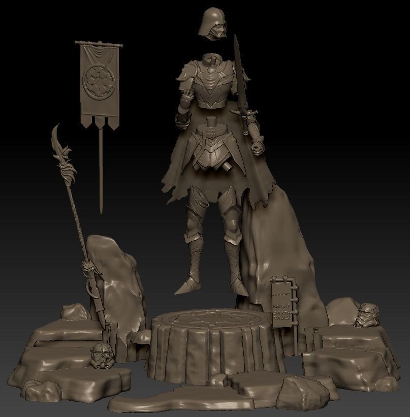 Darth Vader Knight 3D model 3D printable | CGTrader