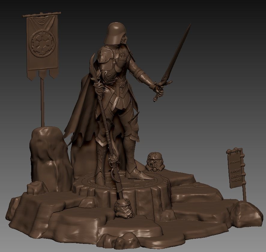 Darth Vader Knight 3D model 3D printable | CGTrader