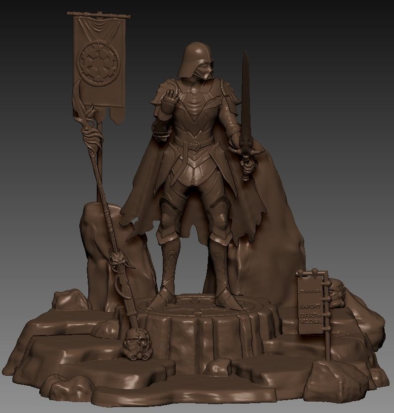 Darth Vader Knight 3D model 3D printable | CGTrader