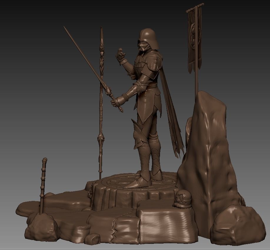 Darth Vader Knight 3D model 3D printable | CGTrader