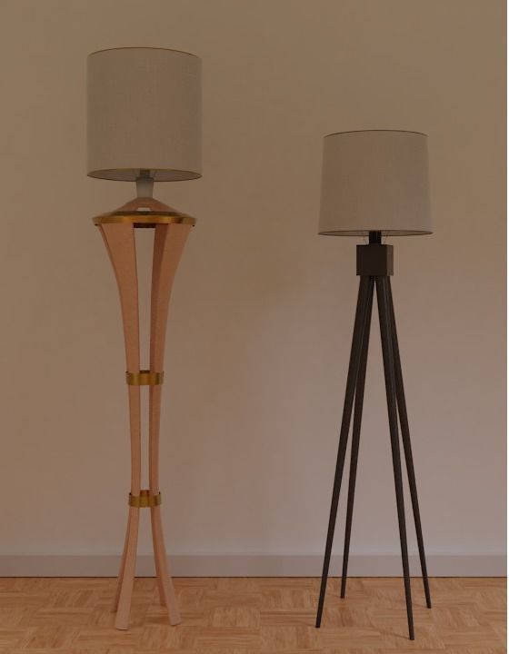 Floor lamps 3D model | CGTrader