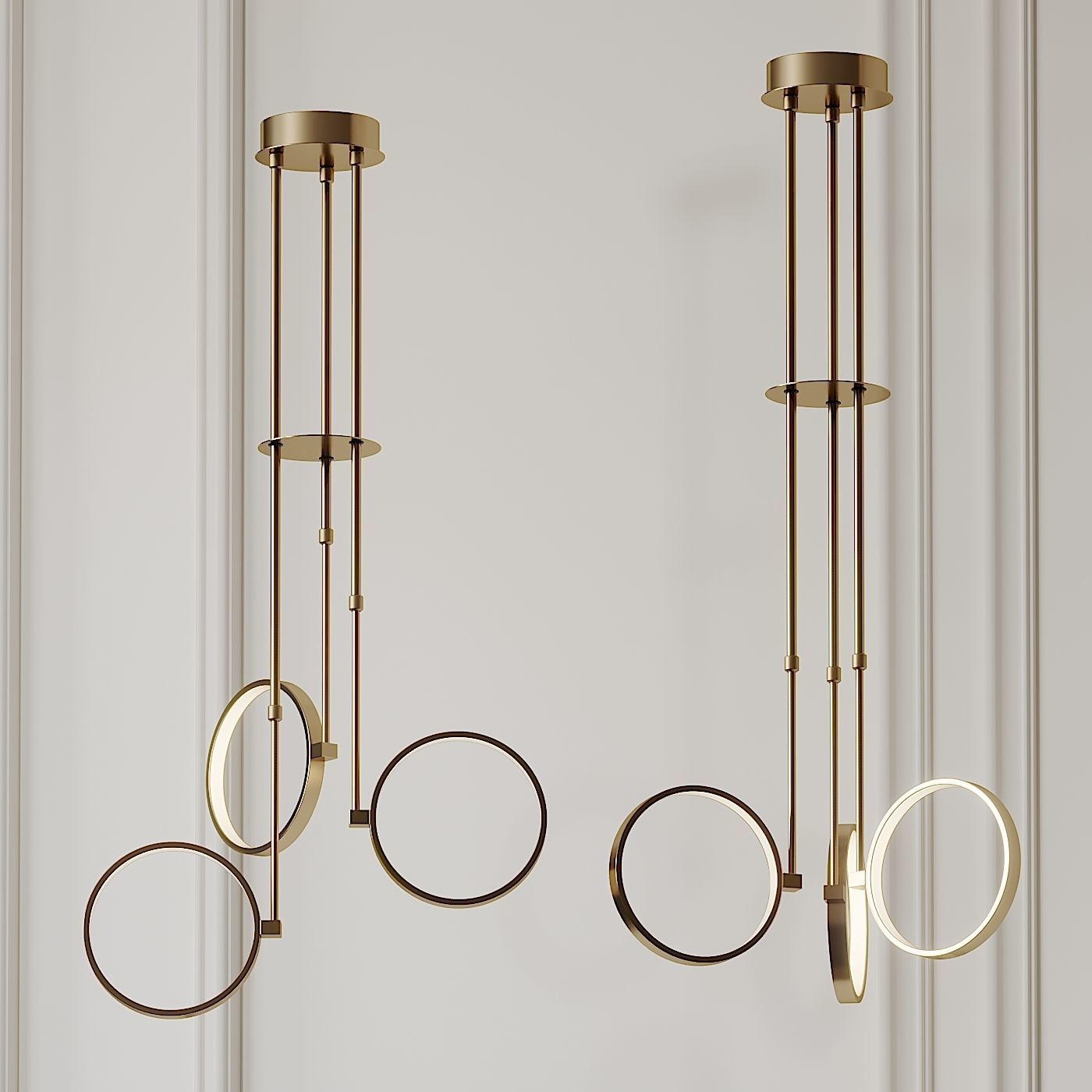 Bonham LED Chandelier By Elan Lighting 3D model | CGTrader