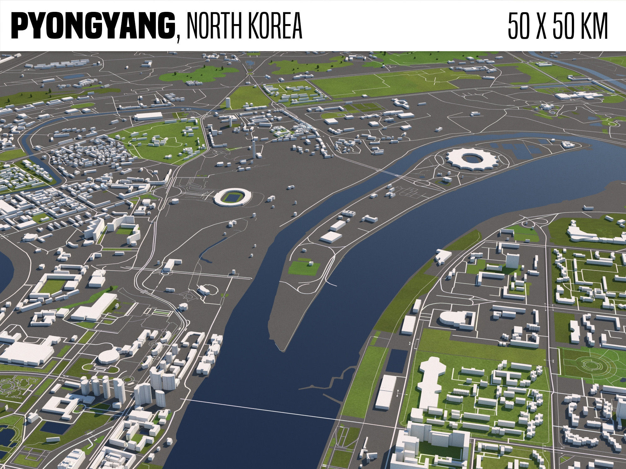 Pyongyang North Korea 3D model | CGTrader