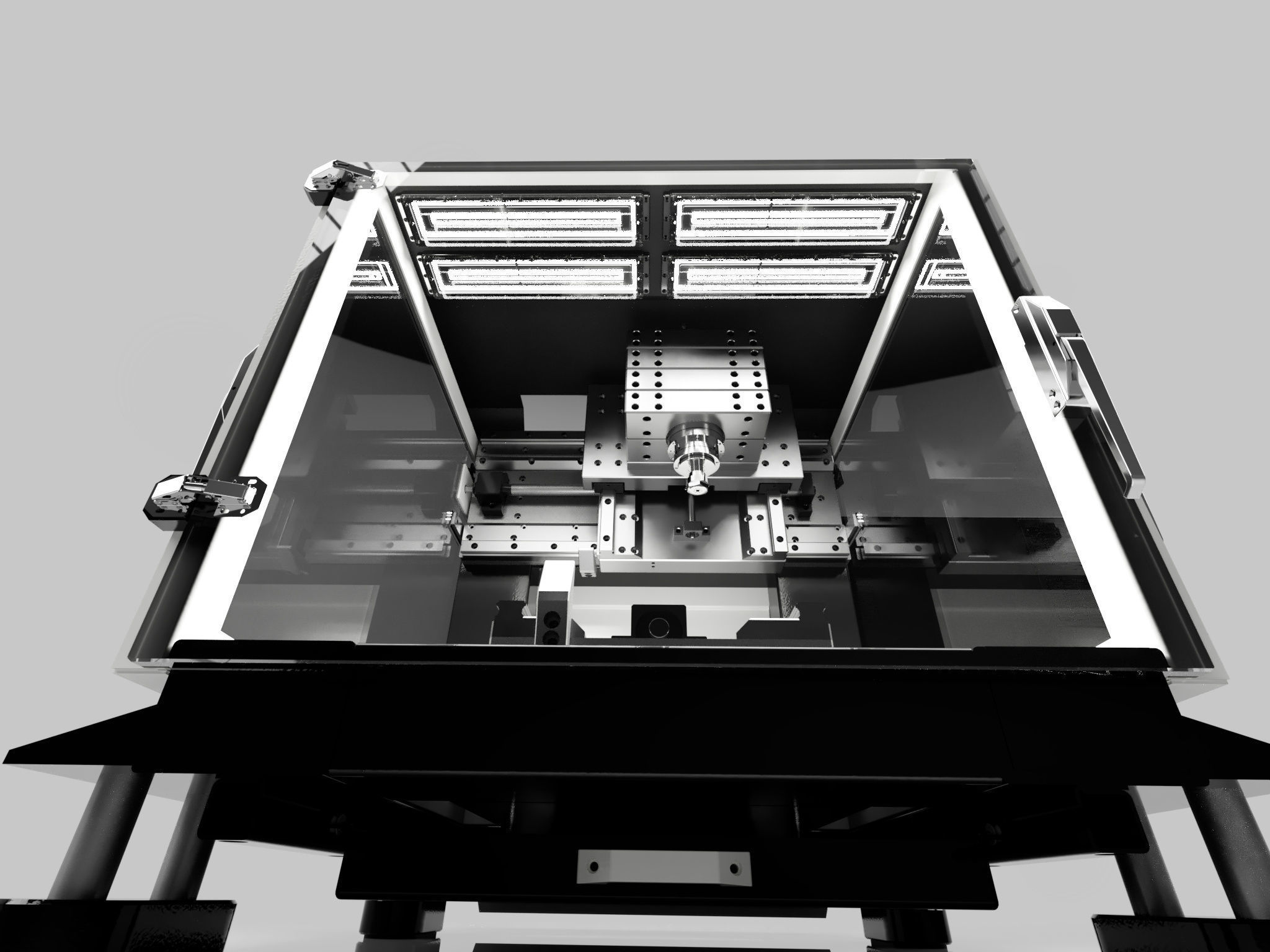 workbench size three axis cnc mill 3D model 3D printable | CGTrader