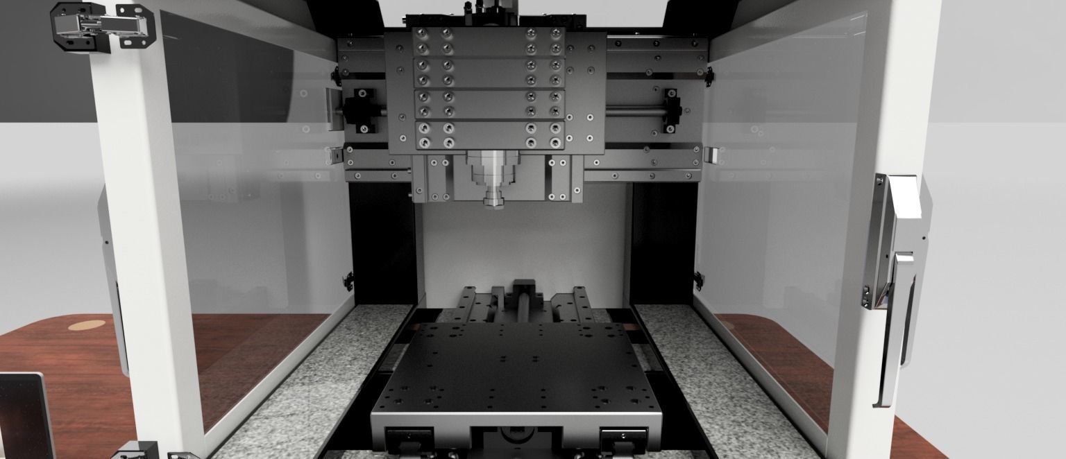 workbench size three axis cnc mill 3D model 3D printable | CGTrader